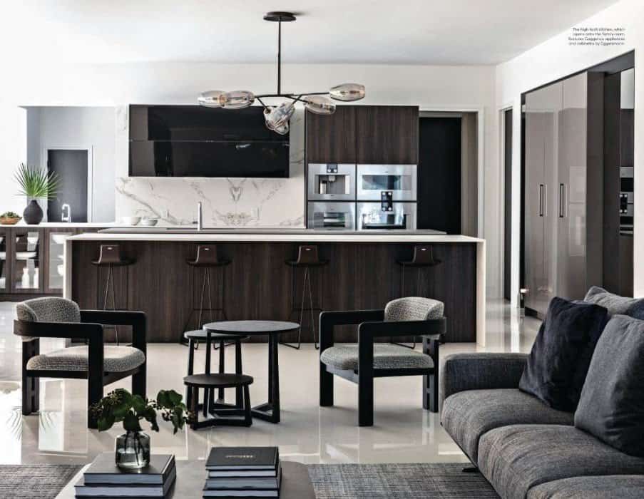 eggersmann Kitchen & Media Room in TX Showhouse