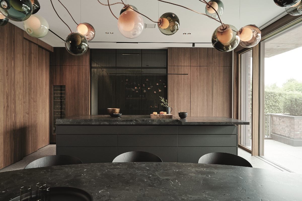 Modern Matte Black Kitchen | eggersmann